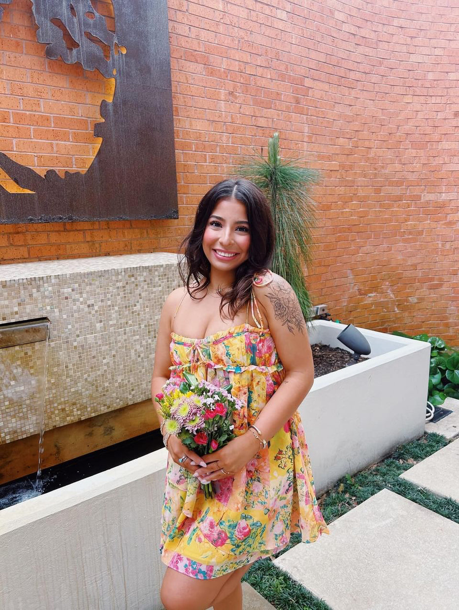 Tropical mini dress PREORDER – Balliet Boutique